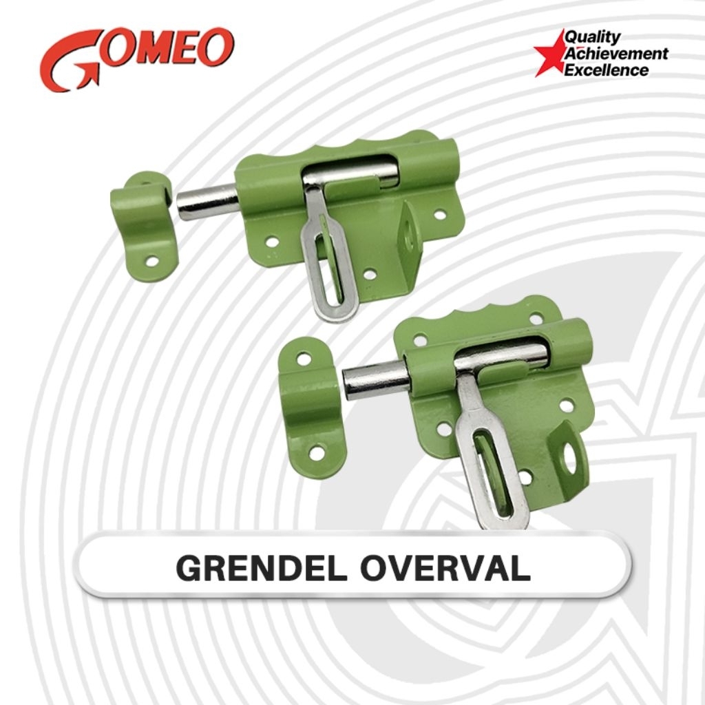 Jual GOMEO Grendel Gembok Overval Overpal Tebal 2 3 Inch | Shopee Indonesia