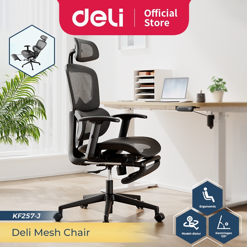 Jual Deli Office Chair / Kursi Kantor / Kursi Kerja Jaring Desain ...