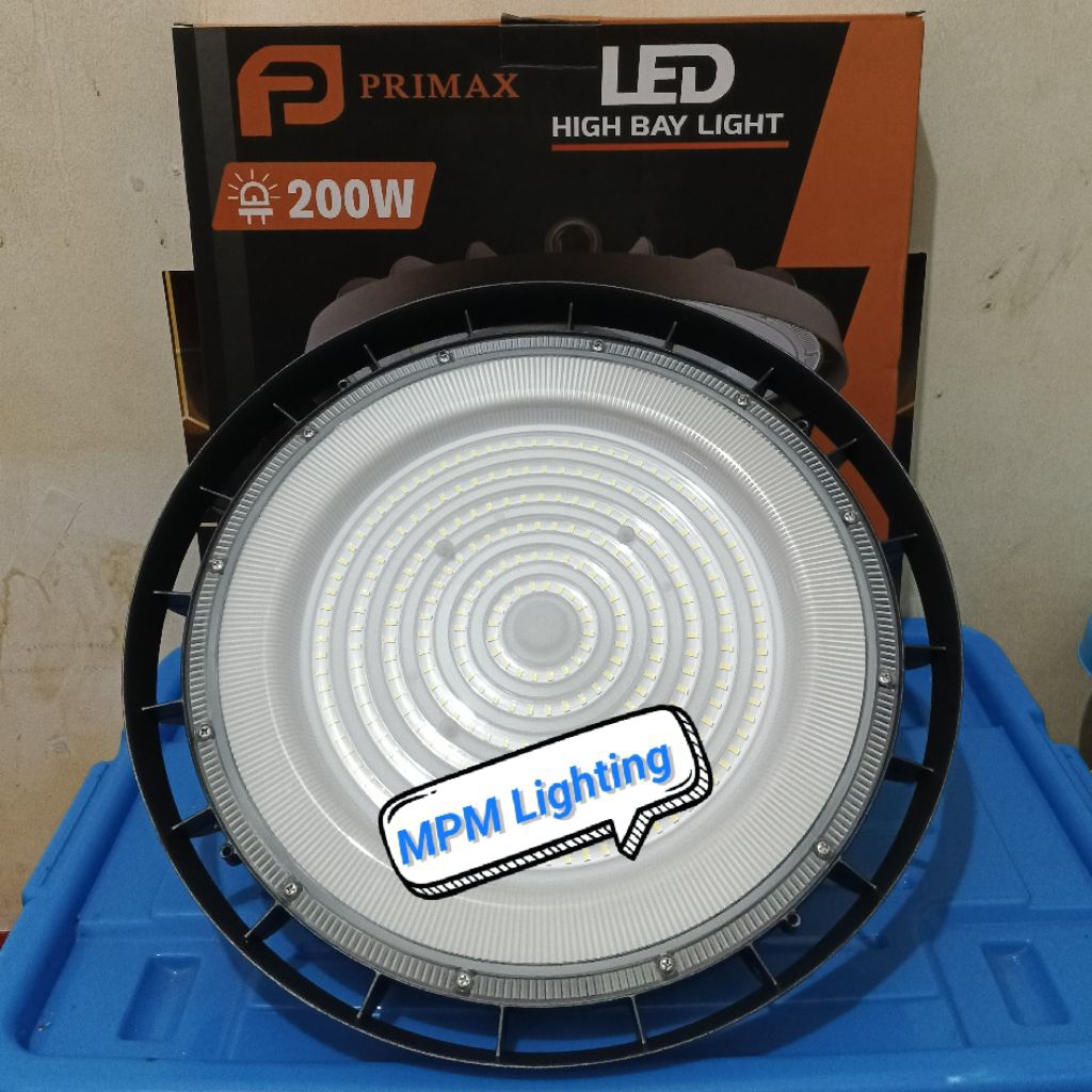 Jual PRIMAX HIGH BAY Lampu Gantung UFO 200W 6500K / Lampu Industri/ Lampu Gudang/ LED Gantung ...