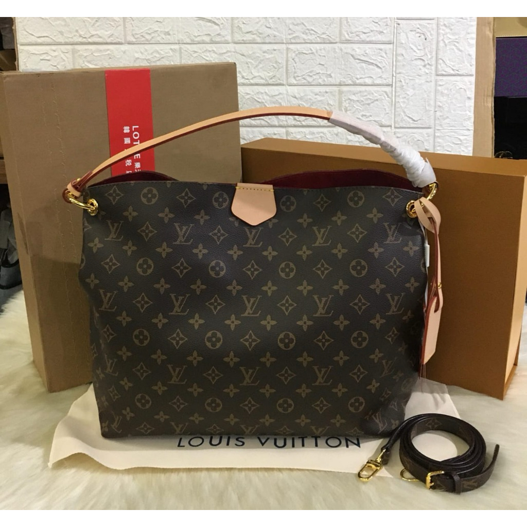 Jual LV Graceful MM Monogram M43703 with Magnet Box (Double Box ...