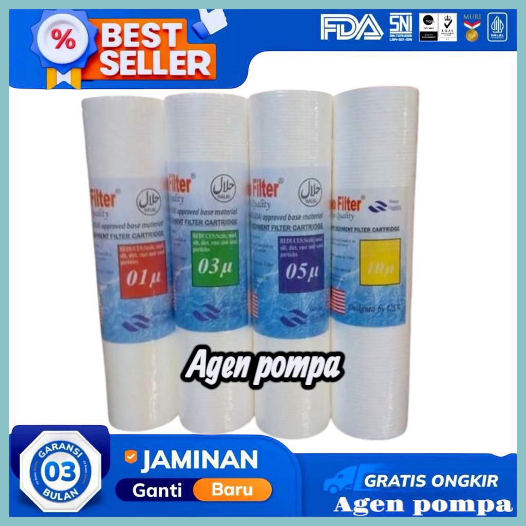 Jual Filter nano Filter gabus Catride 10 inch | Shopee Indonesia