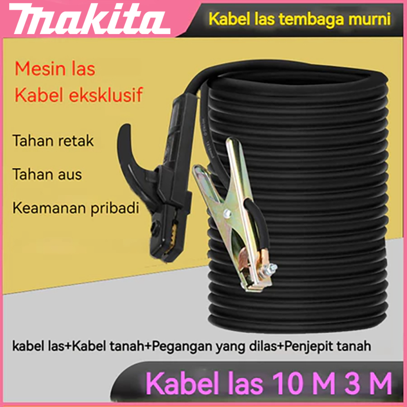 Jual MAKITA Set kabel tembaga murni 15M+5M /Tang Las Kabel Las Set ...