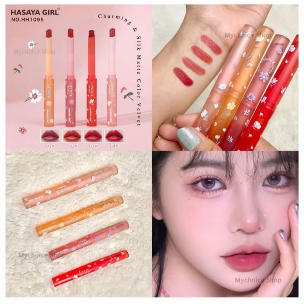 Jual [PER PAK ISI 4 PCS] Hasaya Lipstick Girl Matte HH-1095 | Shopee ...