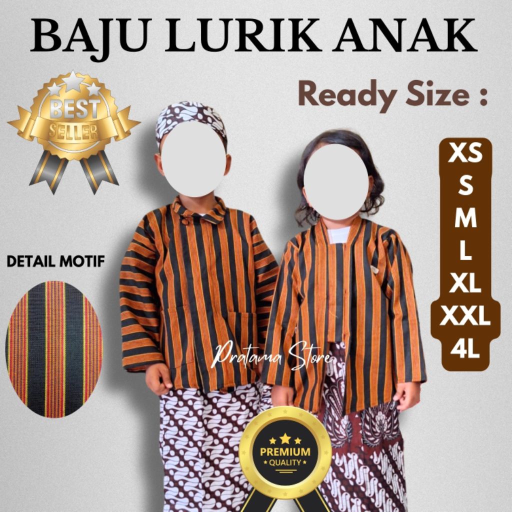 Jual Ready Siap Kirim!!! Baju Lurik Anak Baju Adat Jawa Anak Lurik Anak Baju Anak Lurik Baju ...