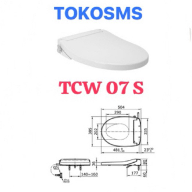 Jual tutup kloset TOTO TCW07S ( soft closing) eco washer original jet ...