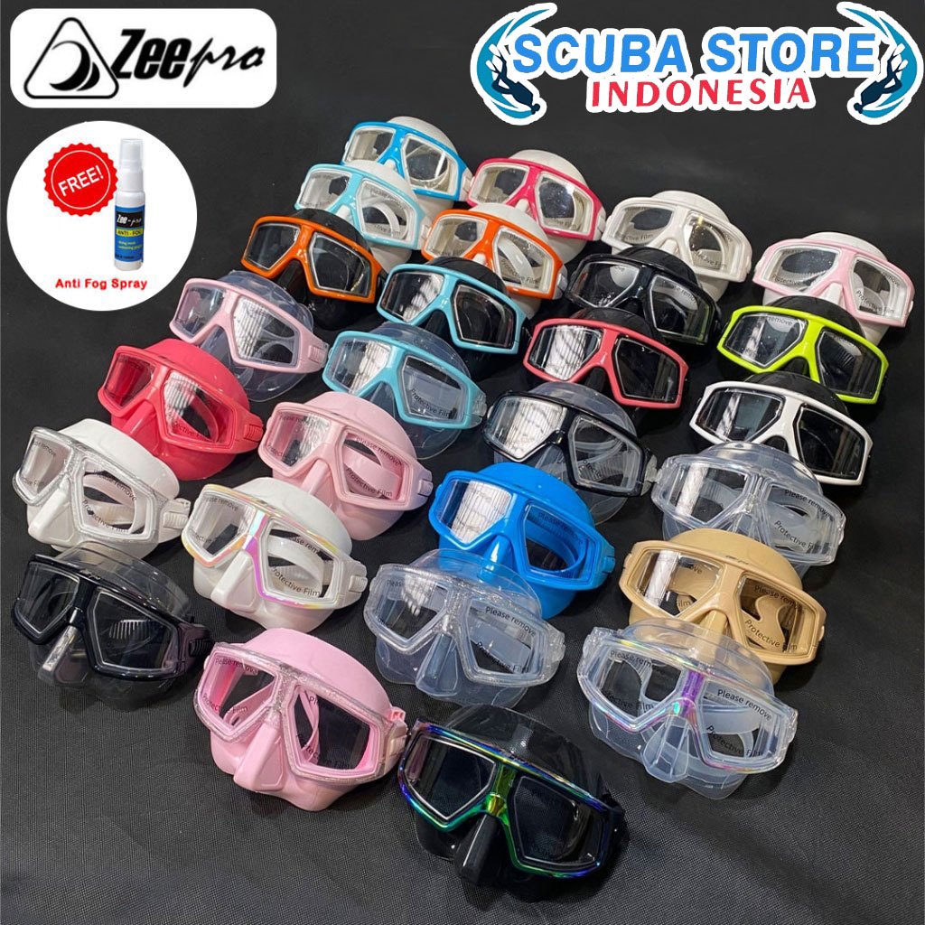 Jual Mask Zeepro Sphero Apnea Low Volume Kacamata Freedive Spearfishing ...
