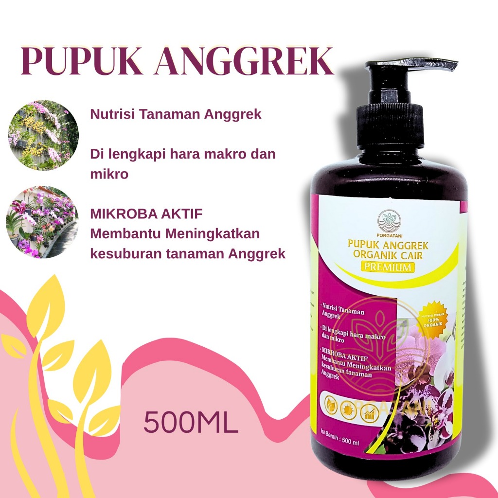 Jual Pupuk Organik Cair Bunga Anggrek 500 ml POC Tanaman Anggrek ...