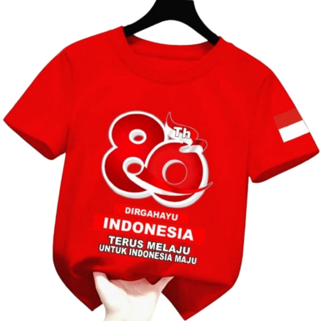 Jual Kaos HUT RI ke 80 Indonesia | Kaos 17 Agustus 2025 | Kaos Agustusan 2025 | Kaos Kemerdekaan ...