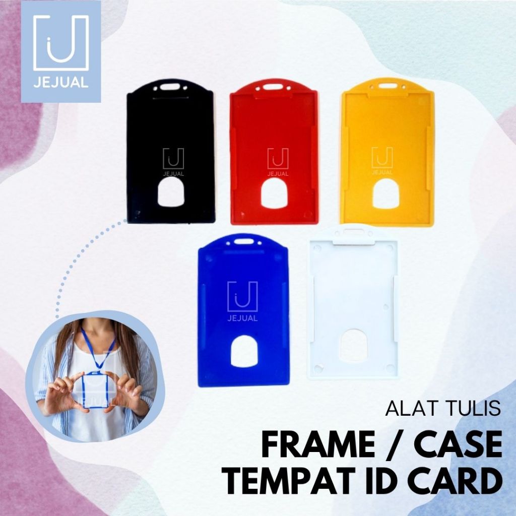 Jual Case ID Card Frame/Casing Name Tag Uk. 8.6 x 5.5 cm Tempat Kartu ...