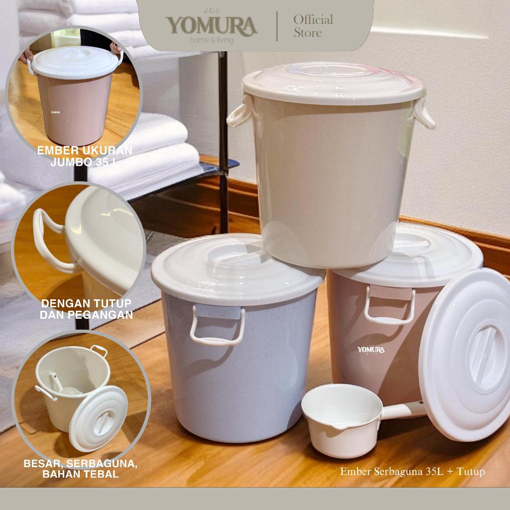 Jual YOMURA Ember Besar Serbaguna 35 LITER dengan Tutup dan Handle BPA ...