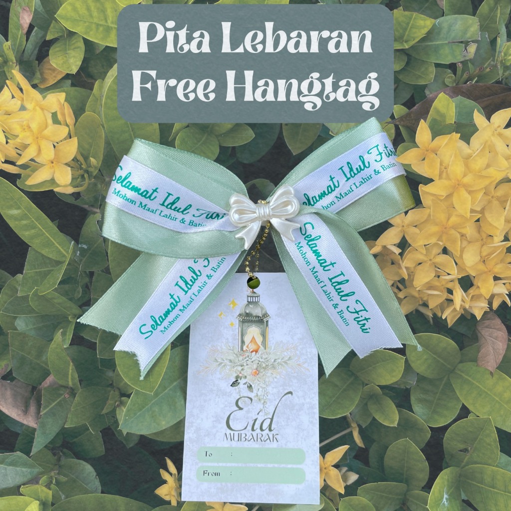 Jual Pita Satin Hampers Selamat Idul Fitri / Pita satin jadi siap pakai ...