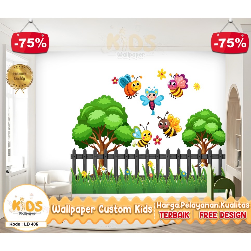 Jual Wallpaper Dinding Custom 3D Tema Animals | Animasi Hewan ...
