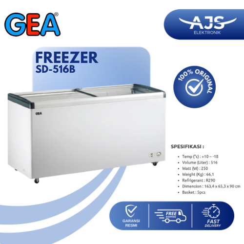 Jual GEA Chest Box Freezer Kapasitas 516 Liter SD-516B / Freezer ...