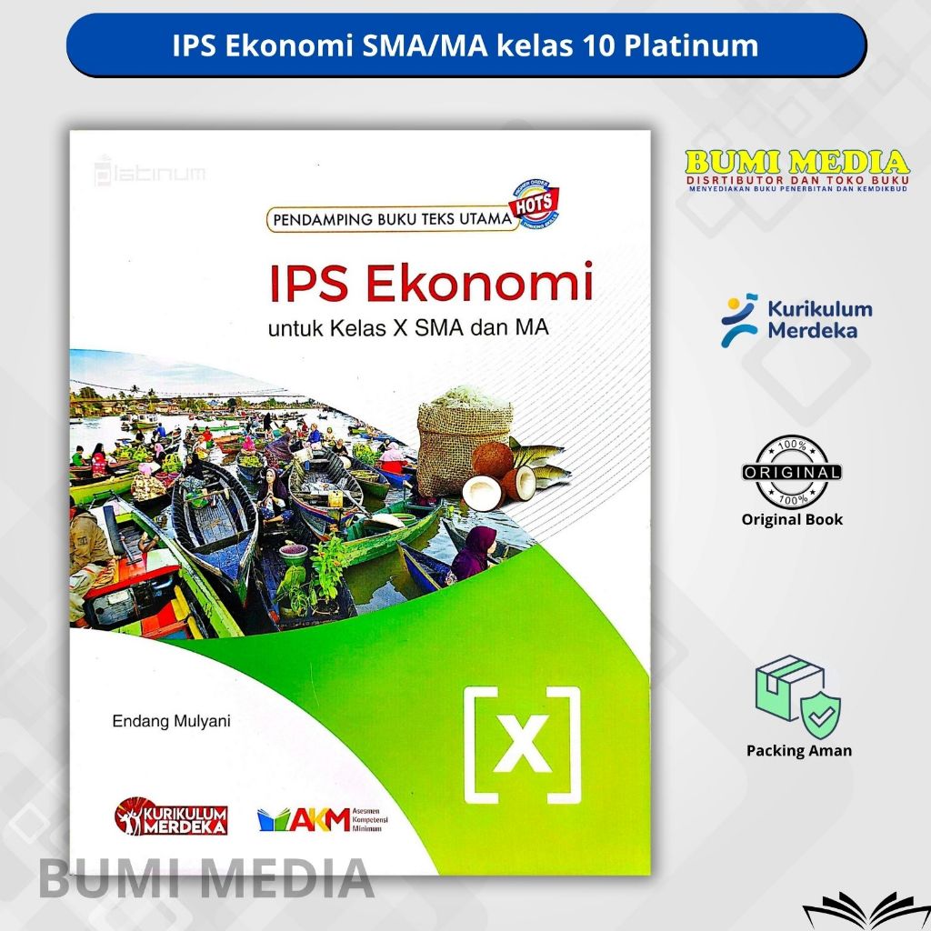 Jual Buku IPS Ekonomi SMA/MA Kelas 10 Kurikulum Merdeka TIGA SERANGKAI (PLATINUM) | Shopee Indonesia
