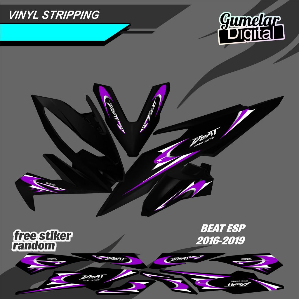 Jual STRIPPING SIMPEL HONDA BEAT ESP BEAT STREET ABSTRAK 15 TERBARU ...