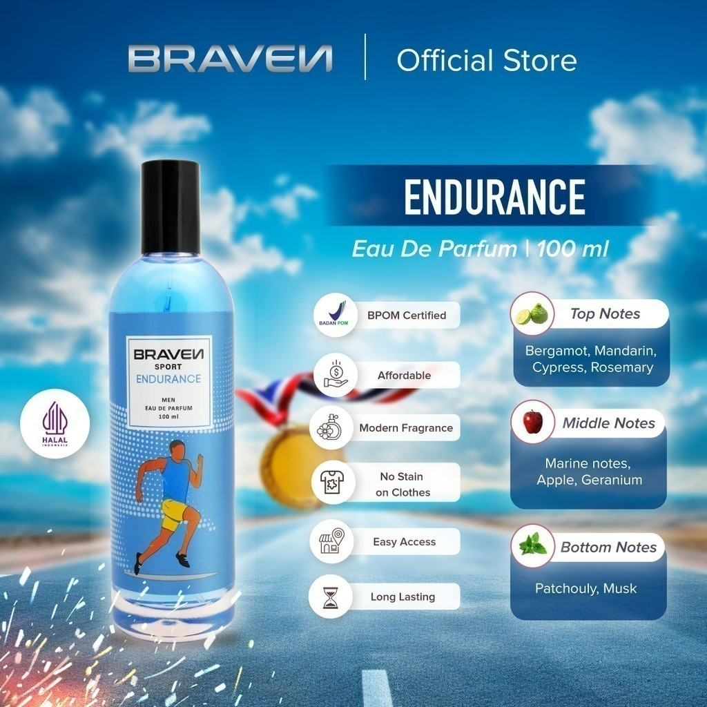 Jual BRAVEN - Sport Eau De Parfum Endurance - 100ml | Shopee Indonesia