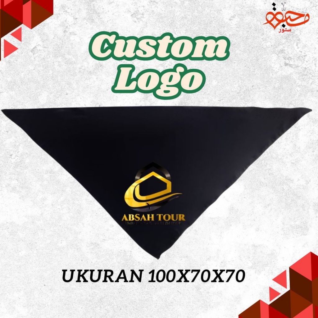 Jual Slayer Bandana Segitiga Polos Syal Manasik Haji Custom Logo ...