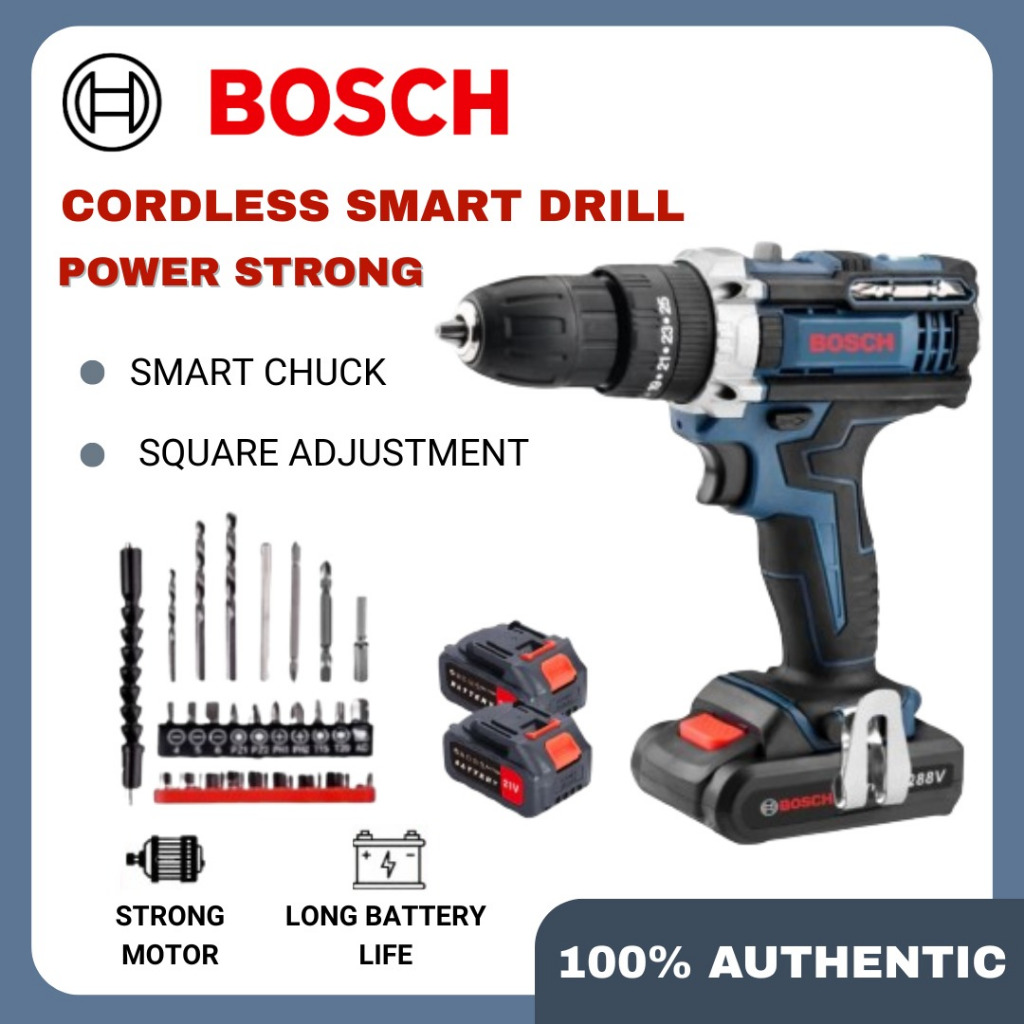 Jual BOSCH Bor Impact Bor Baterai Cordless 96volt 2 Baterai Mesin Bor ...