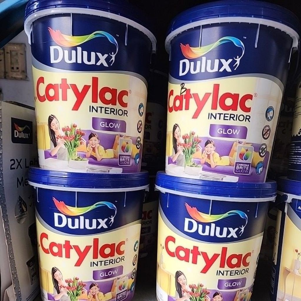 Jual Dulux Catylac Glow Interior / 4,5Kg / PUTIH [bisa custom warna ...
