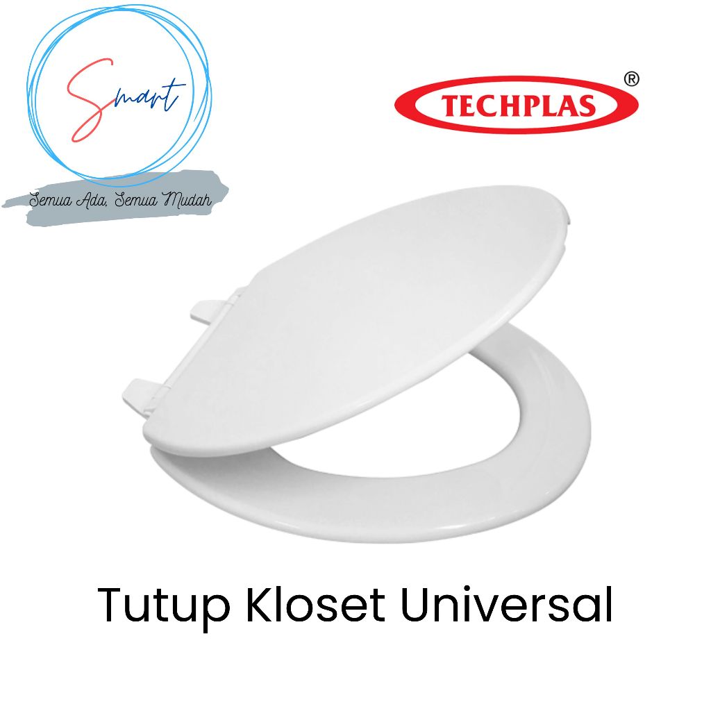 Jual TECHPLAS Tutup Kloset Duduk Plastik Malaysia Universal Alas Seat Cover Closet | Shopee ...