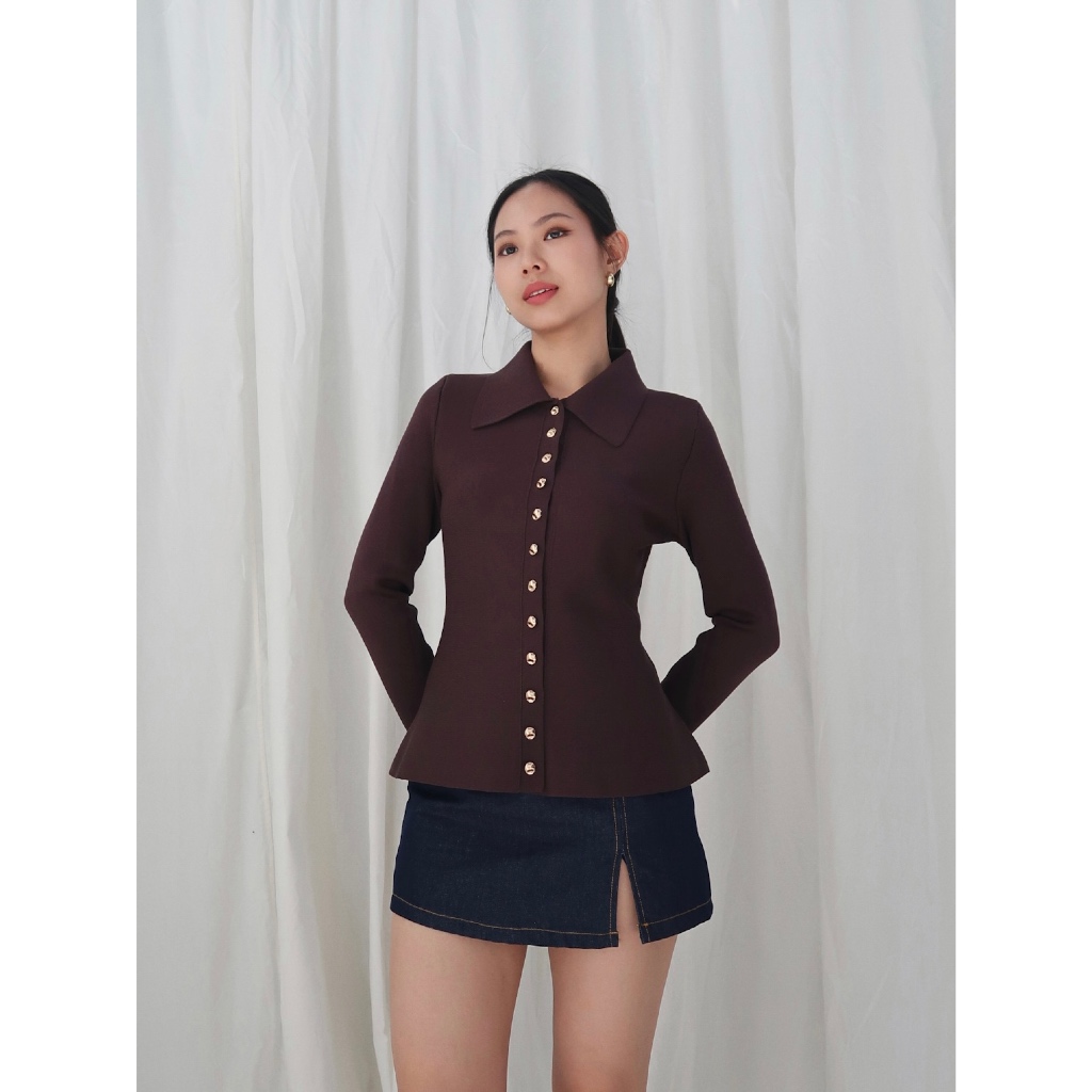 Jual Her Official - HEIDI CARDIGAN / Peplum Knit Cardigan | Shopee ...