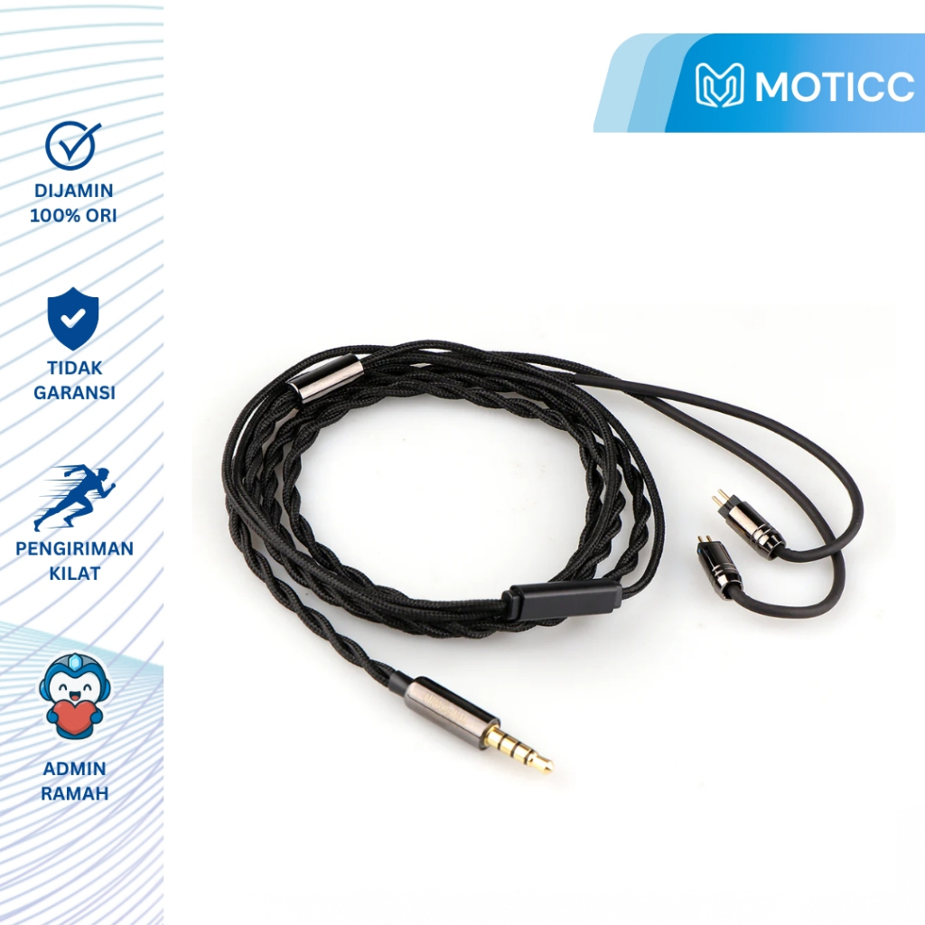 Jual TRIPOWIN ZOMBUR with Mic High Purity 4N OFC Upgrade IEM Cable Wire ...