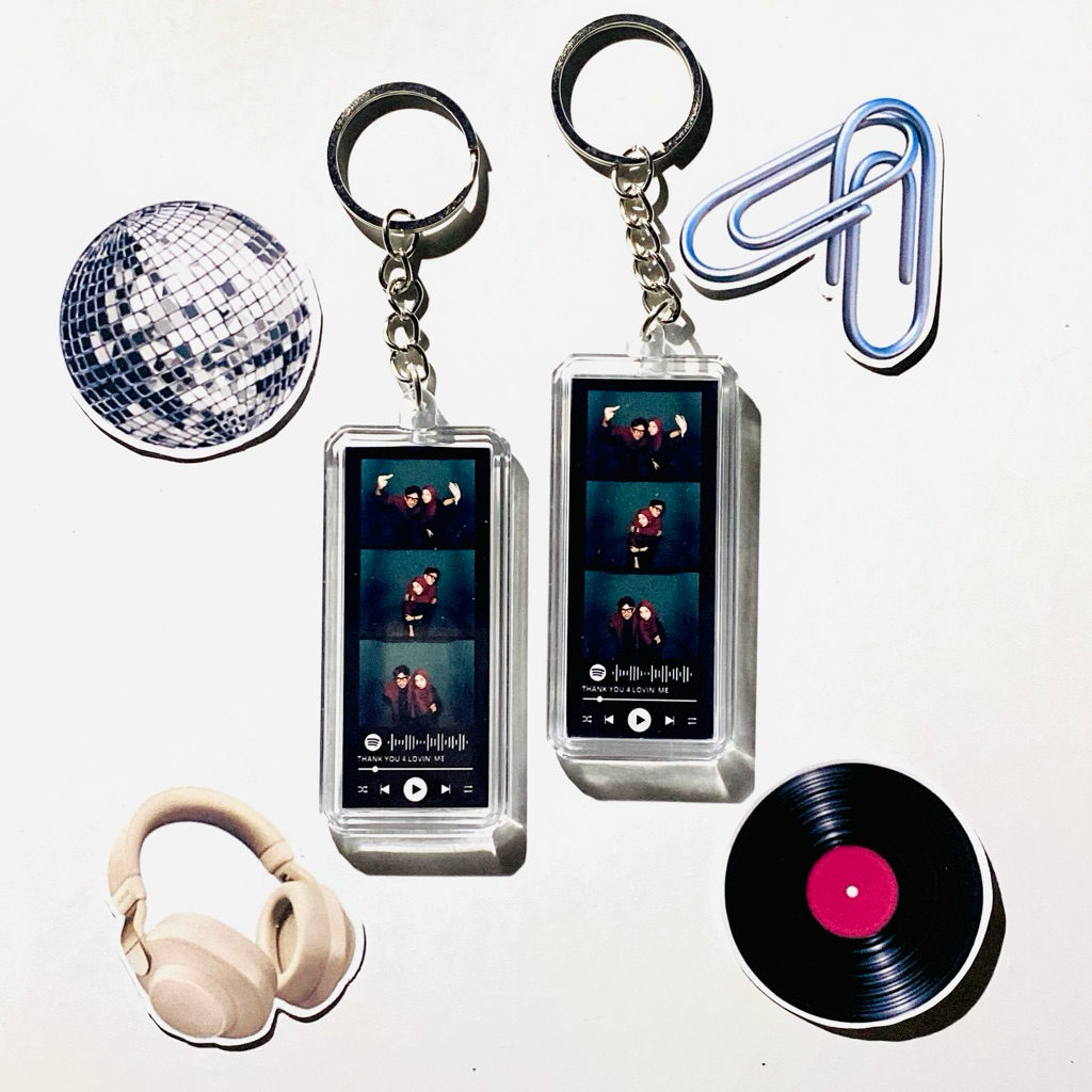 Jual [FREE BOX] Keychain Photostrip Costume | Keychain Acrylic Costume ...