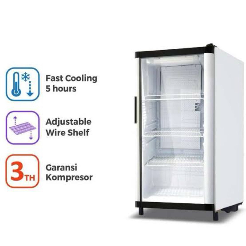 Jual Maspion USG168ND Showcase Kapasitas 168 Liter | USG - 168 ND ...