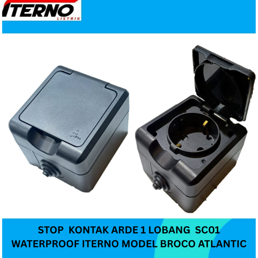 Jual Stop Kontak Arde SC01 OB Waterproof Iterno Model Broco Atlantic ...