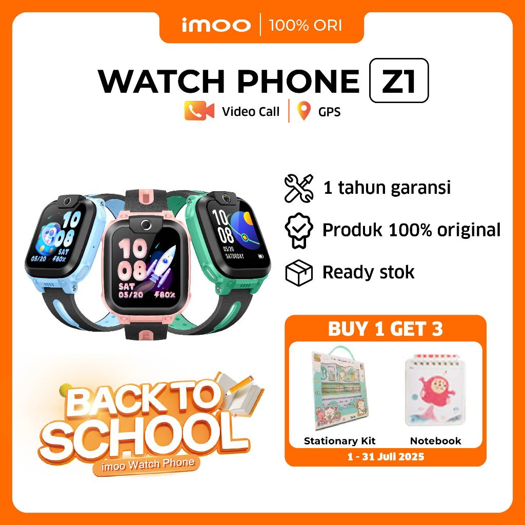 Jual 【imoo 100% Original】imoo Smartwatch Anak Z1 WatchPhone Z1 ...