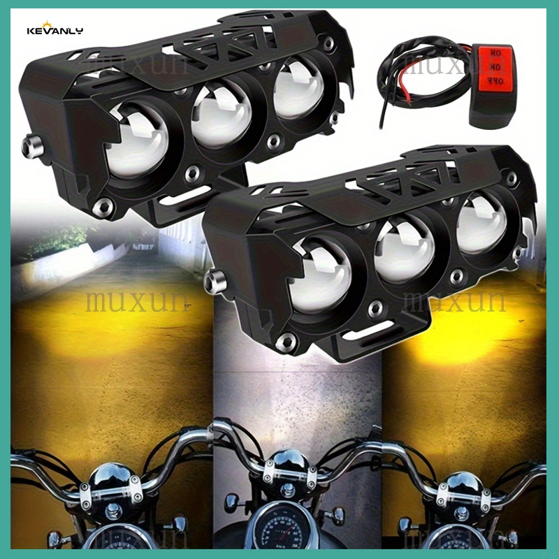 Jual Lampu Tembak LED Laser/Lampu Sorot Laser D3 4 Mata 2 Warna/HI LOW ...