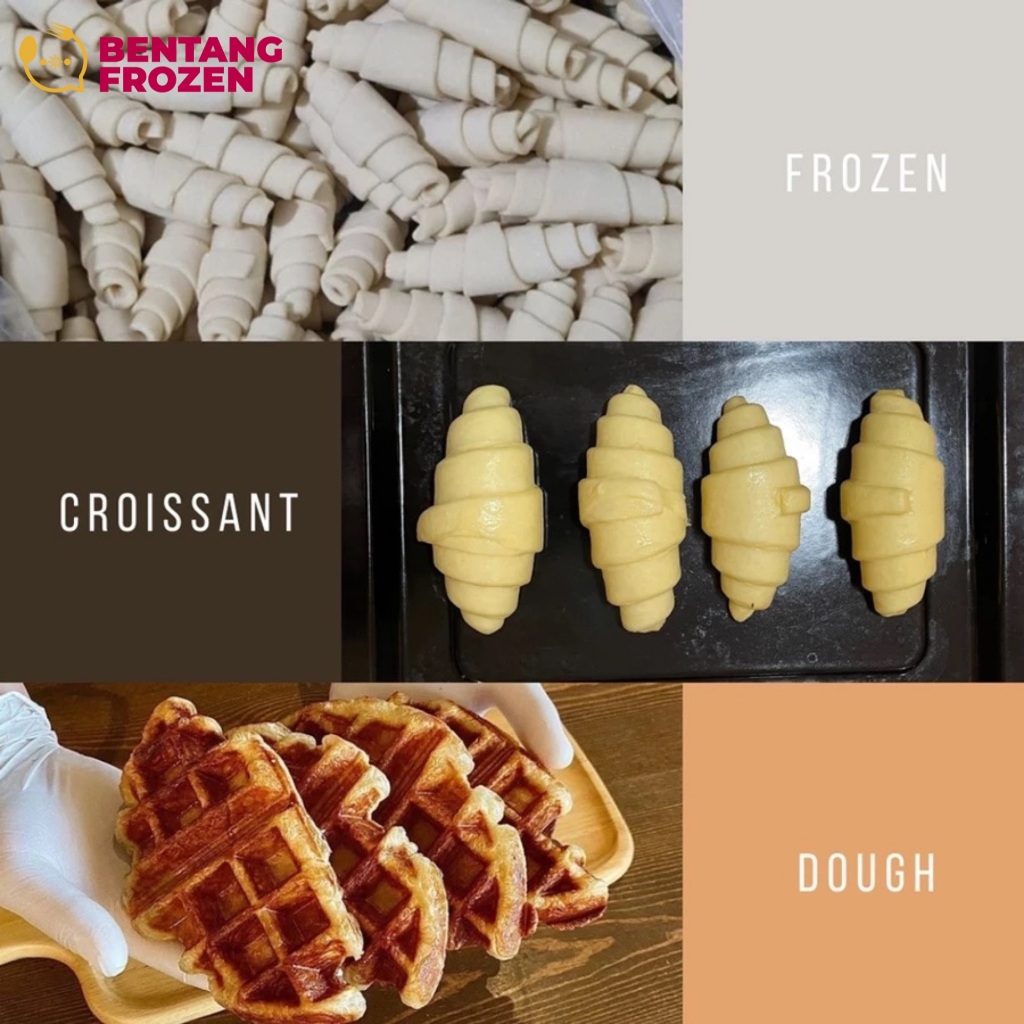 Jual Frozen Croissant Dough Full Butter @30gr Ready To Bake Croffle ...