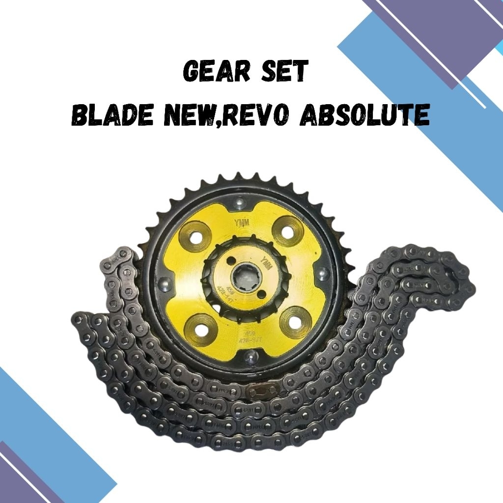 Jual GEARSET GEAR SET GEAR PAKET REVO ABSOLUTE BLADE NEW WITH RING 14T ...