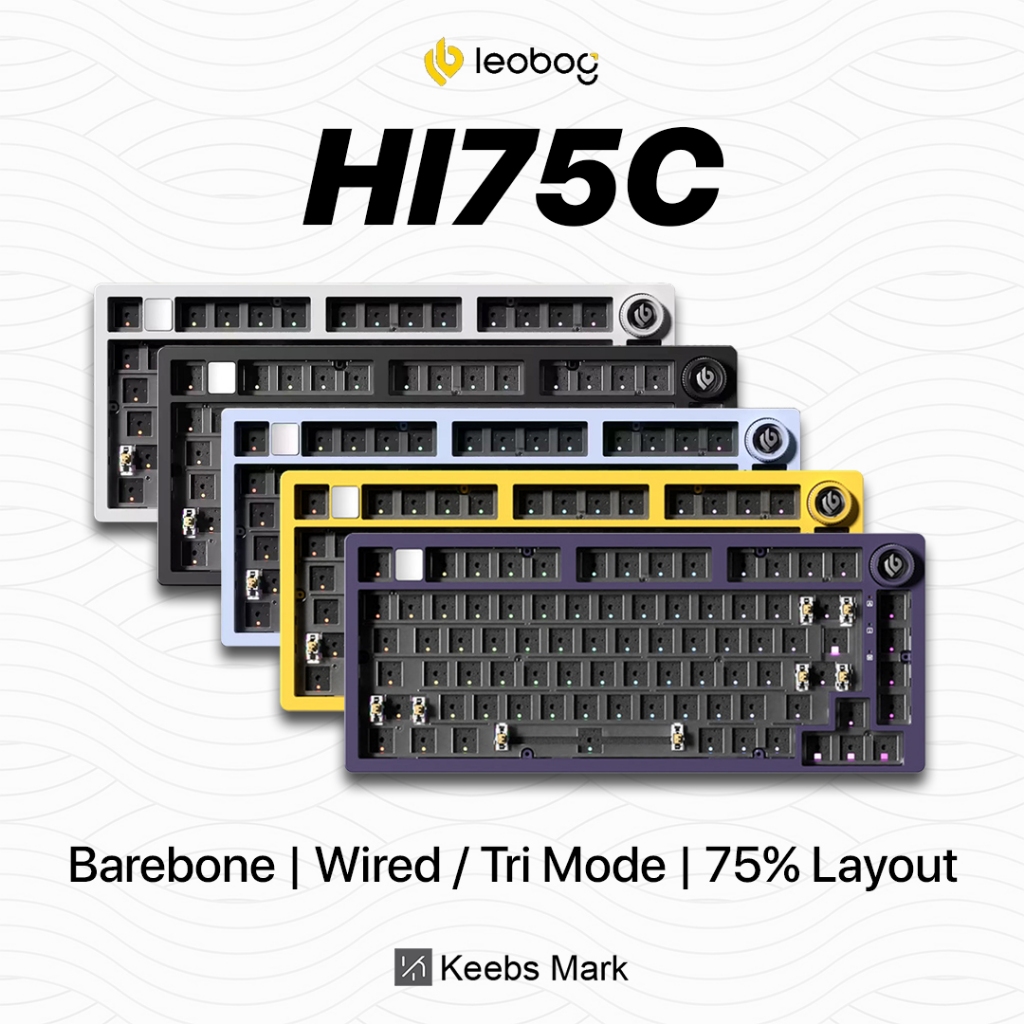 Jual Leobog HI75C Pro Wired / Tri Mode Connection 75% Knob Layout ...
