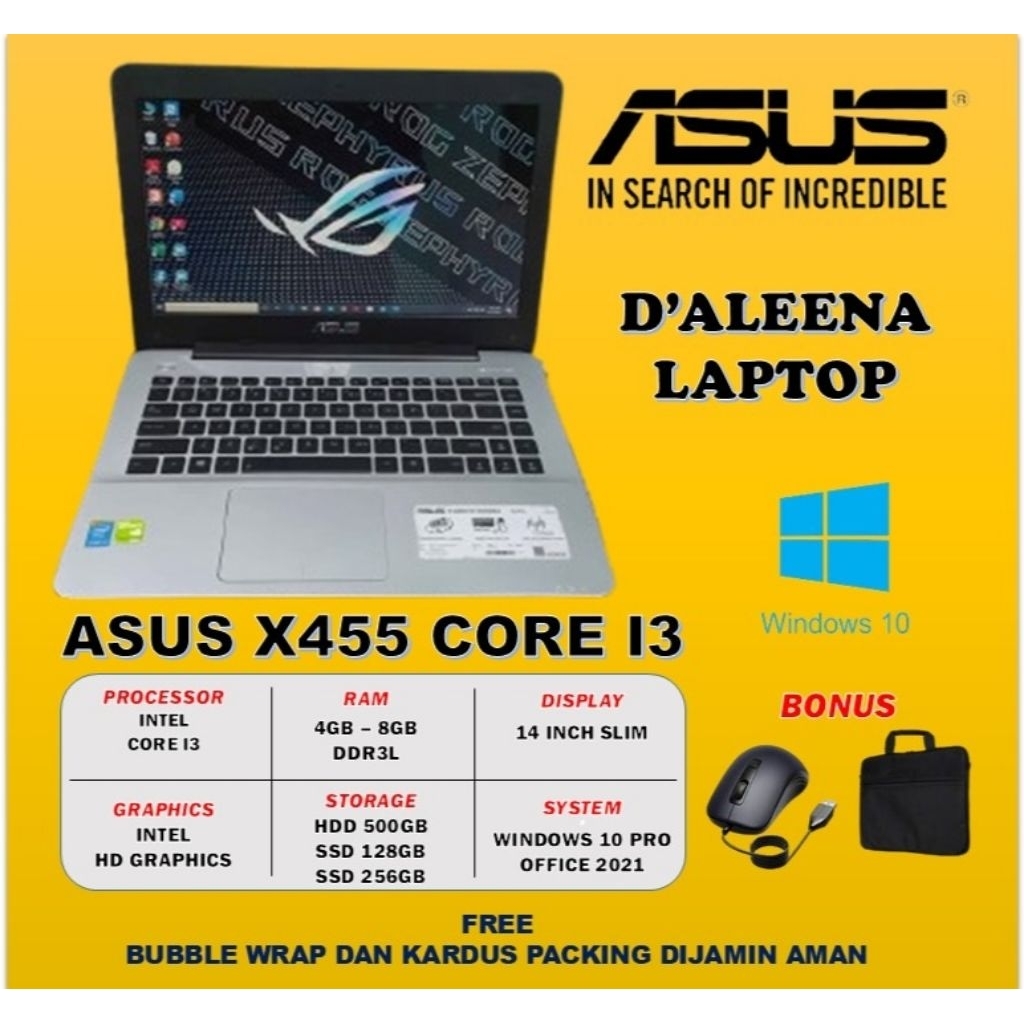 Jual ASUS CORE I3/I5 DUAL VGA NVIDIA GEFORCE MURAH RAM 10GB LAPTOP ASUS ...