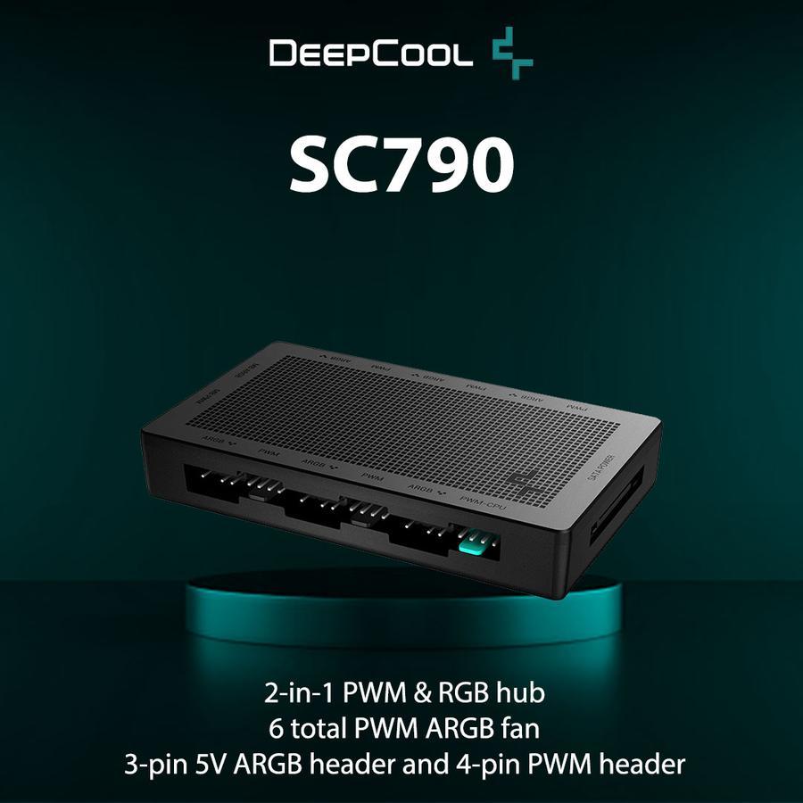 Jual Deepcool SC790 SC-790 2-in-1 | Fan HUB Splitter PWM & RGB | ARGB ...