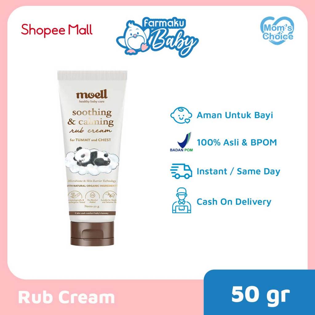 Jual Moell Soothing & Calming Rub Cream 50 gr - Krim Penghangat Tubuh ...