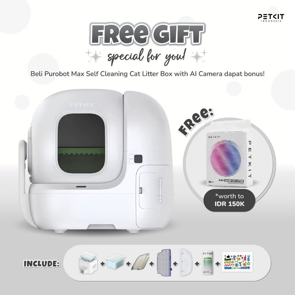 Jual Petkit Purobot Max Pro Automatic Cat Litter Box | Shopee Indonesia