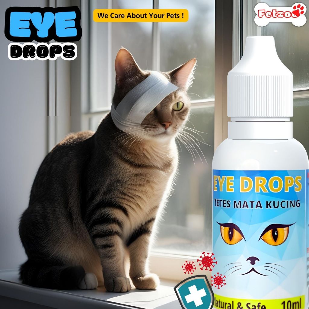 Jual Eye Drops Obat Tetes Mata Kucing Atasi Belekan & Iritasi FETZOO ...