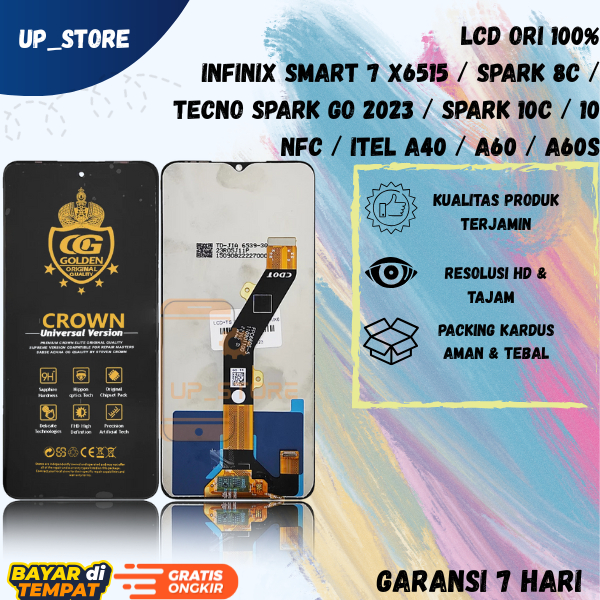 Jual LCD TOUCHSCREEN INFINIX SMART 7 X6515 / SPARK 8C / TECNO SPARK GO ...