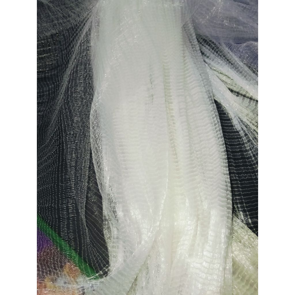 Jual jaring putih 3/8 inchi untuk wader, udang, teri senar 0,15 mm ...