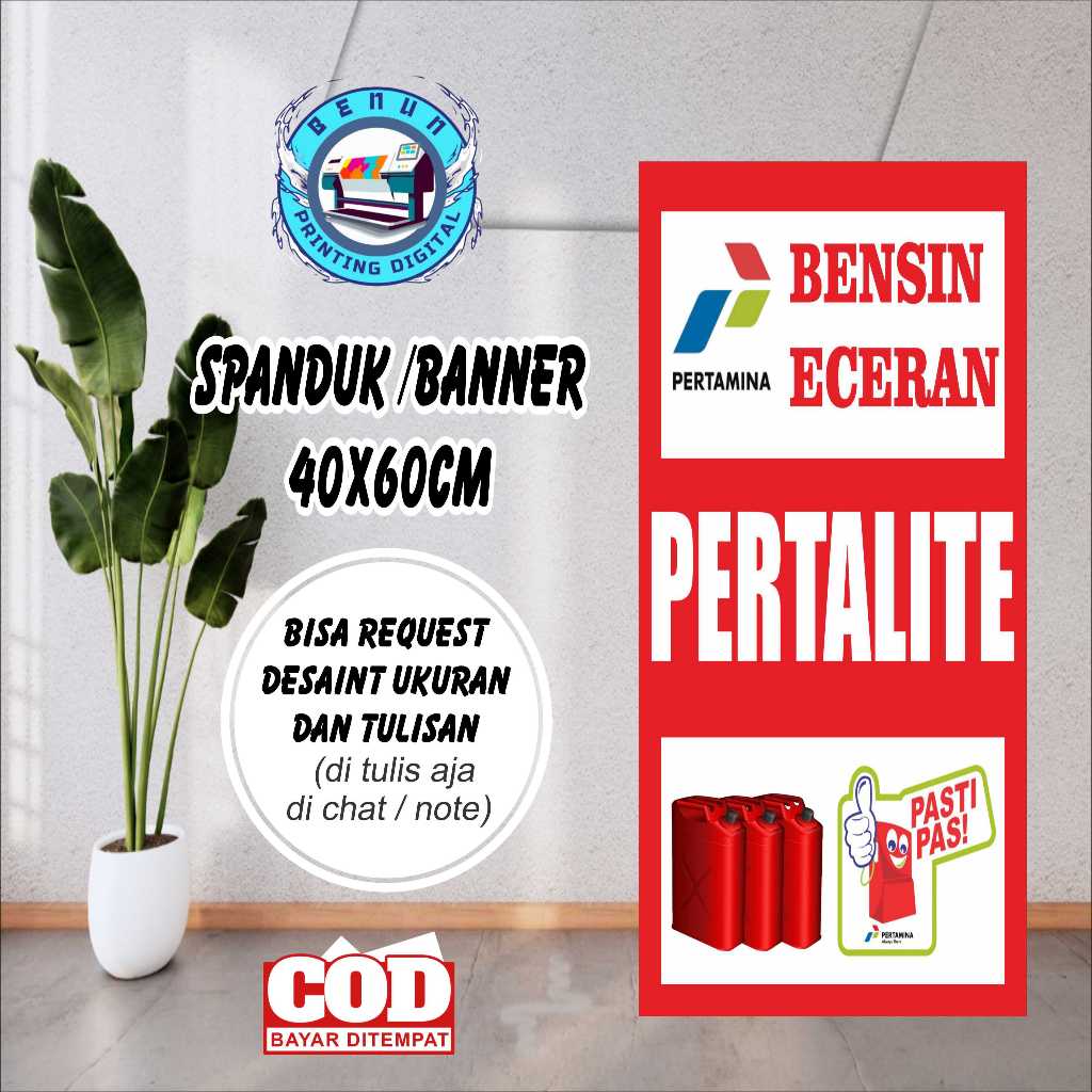 Jual Spanduk Banner 40x60 Bengsin Eceran Simpel Bisa Request Desain ...