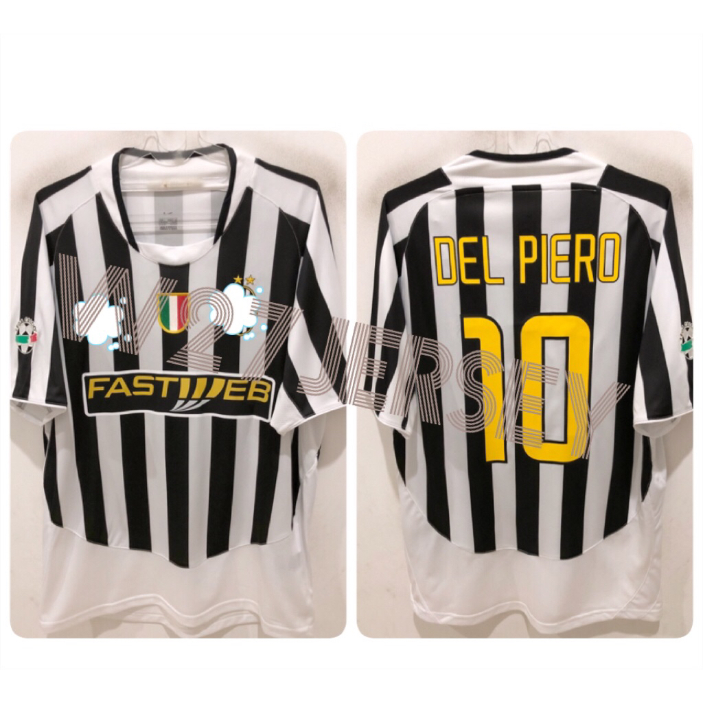 Jual JERSEY RETRO - JUV3 nTUSS HOME 2003-2004 name player Del Piero ...