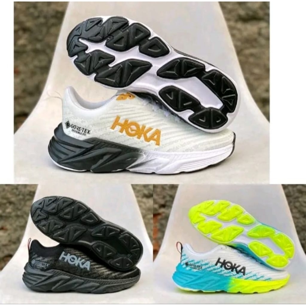 Jual Sepatu Running Pria Hoka Gore-Tex Invisible Fit / Sepatu Sepeda ...