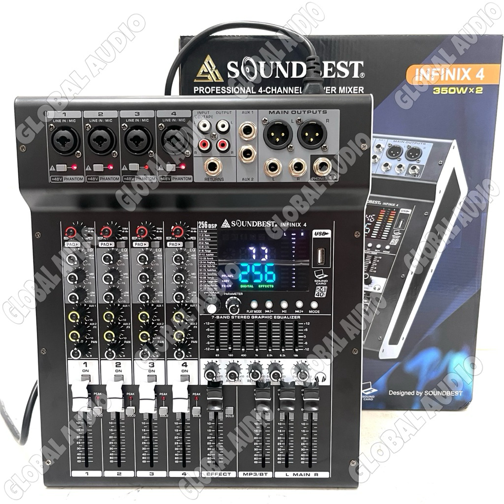 Jual Power Audio Mixer Soundbest Infinix 4 4channel Original Power ...