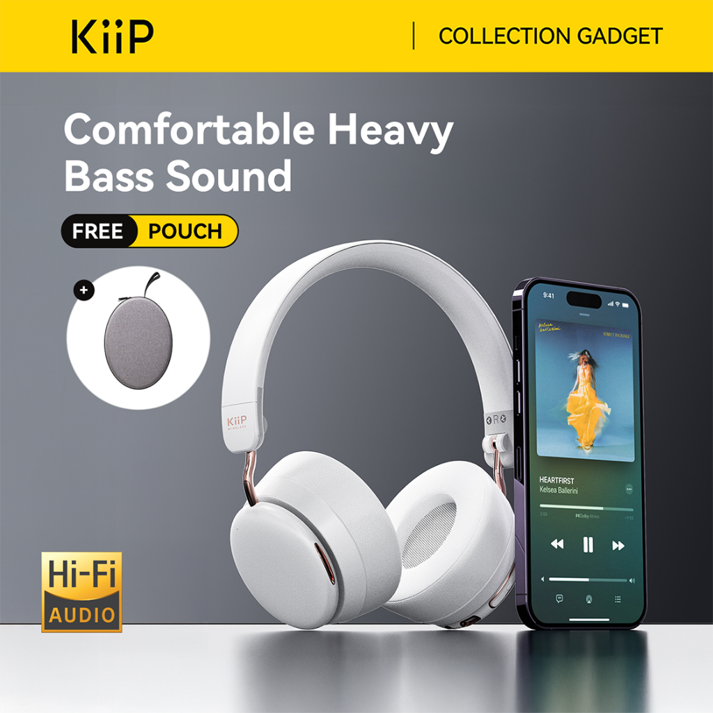 Jual KiiP Wireless TH80 Headphone Bluetooth Hifi Wireless Headset ...