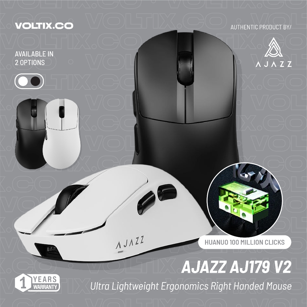 Jual Ajazz AJ179 V2 Wireless Gaming Mouse PAW3311 Up to 12000 DPI | Shopee Indonesia