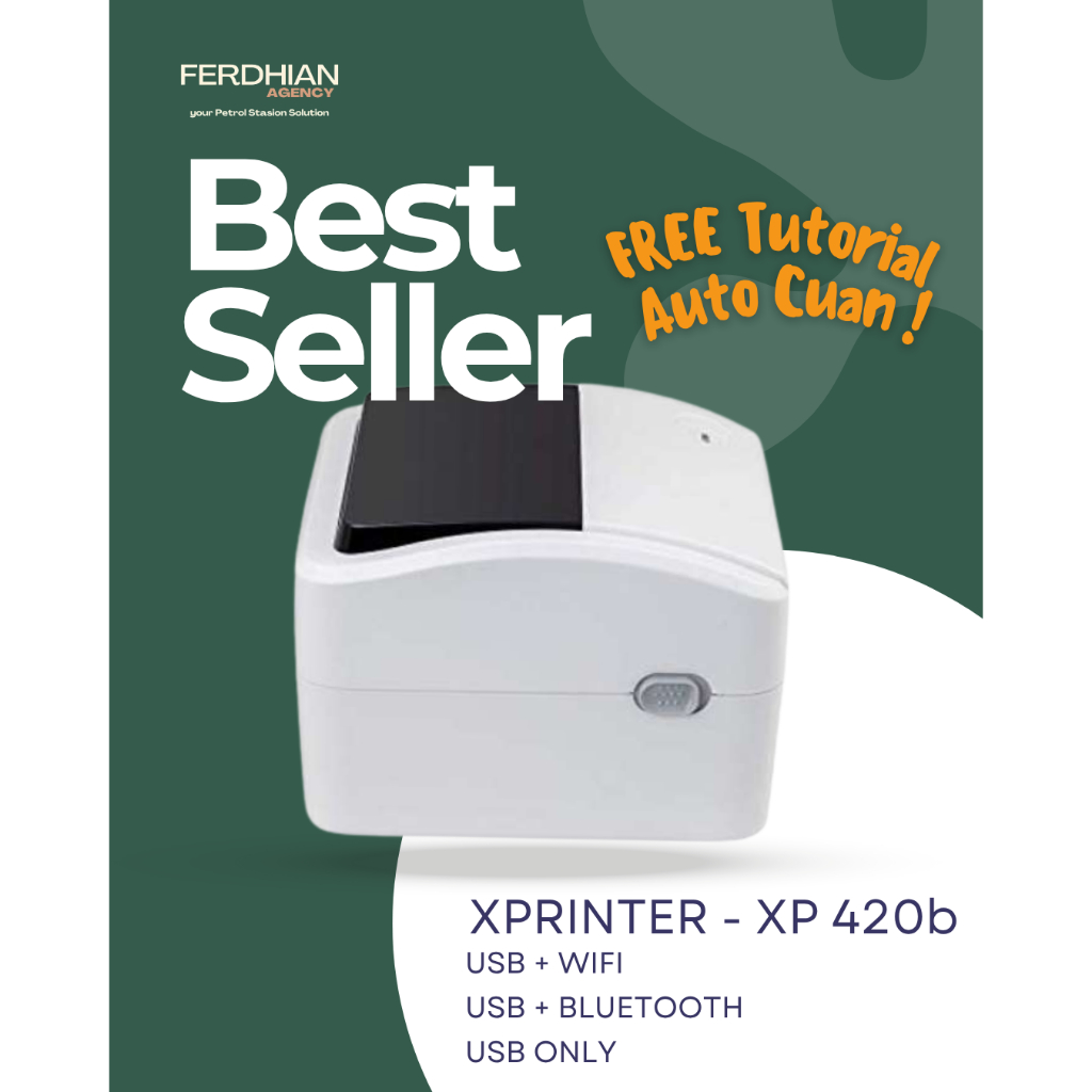 Jual X-Printer Barcode 420B Tipe (USB, BT, WIFI) - X-Printer Print Resi ...