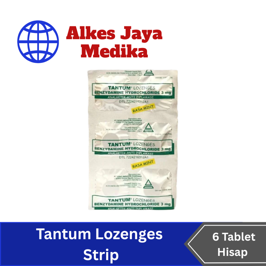 Jual Tantum Lozenges isi 6 tablet hisap - Radang Tenggorokan | Shopee ...