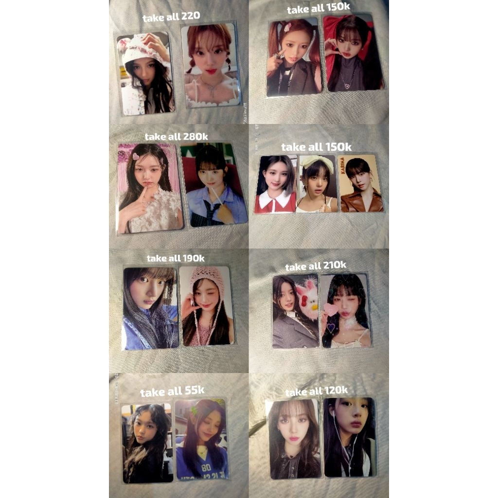 Jual PHOTOCARD OFFICIL IVE AESPA NEW JEANS! (pair) | Shopee Indonesia